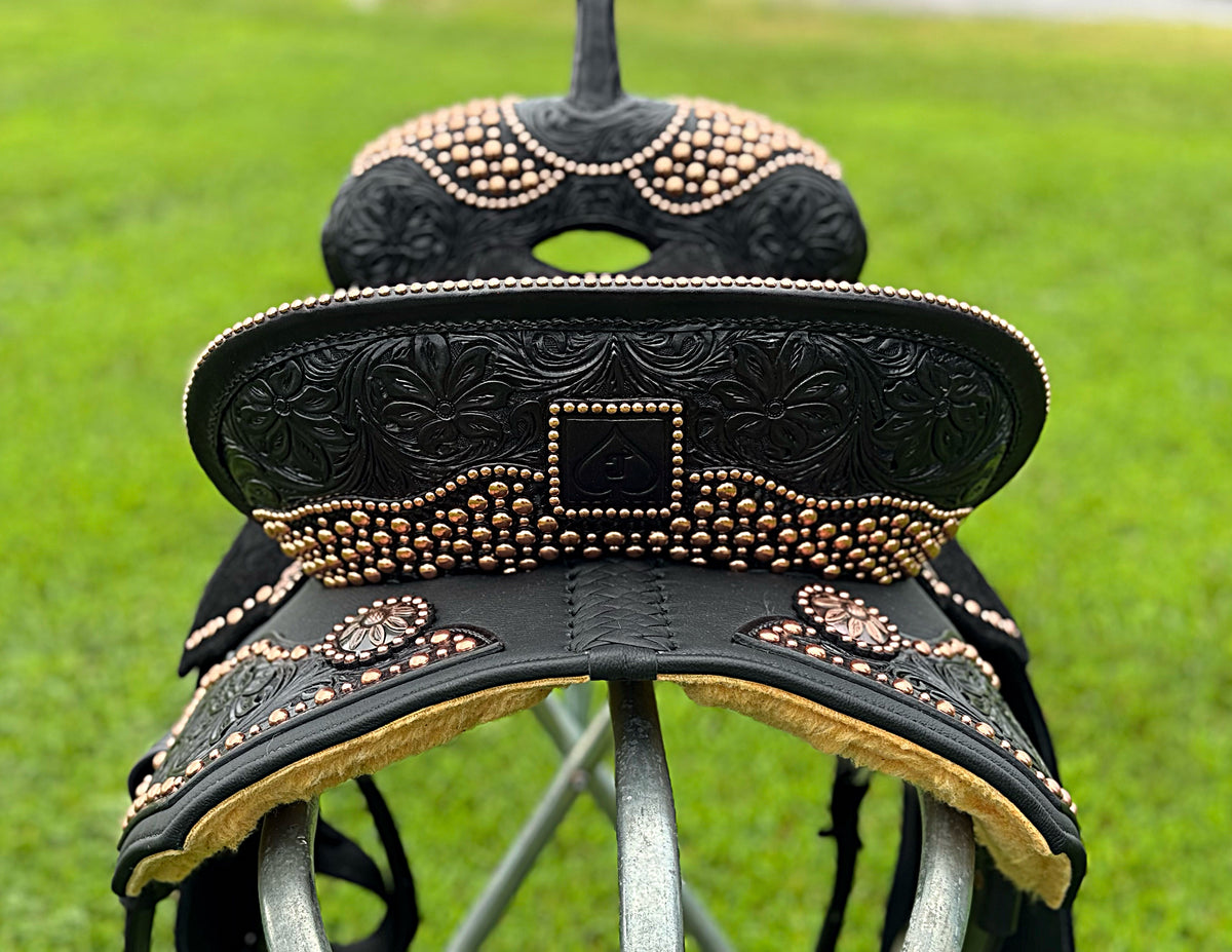 BLACK BLANCHE SADDLE | SHORT SKIRT – Josh Andrews Saddles