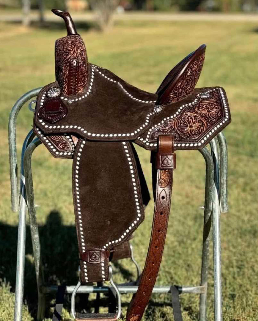 CHOCOLATE MICHELLE SADDLE | SHORT SKIRT – Josh Andrews Saddles