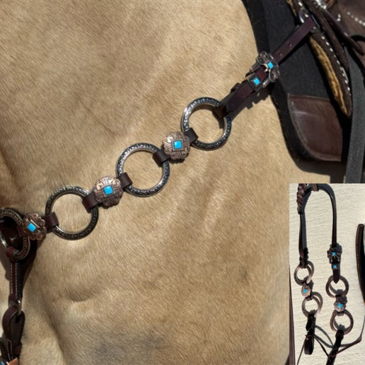 RING TACK SET | TURQUOISE & COPPER – Josh Andrews Saddles